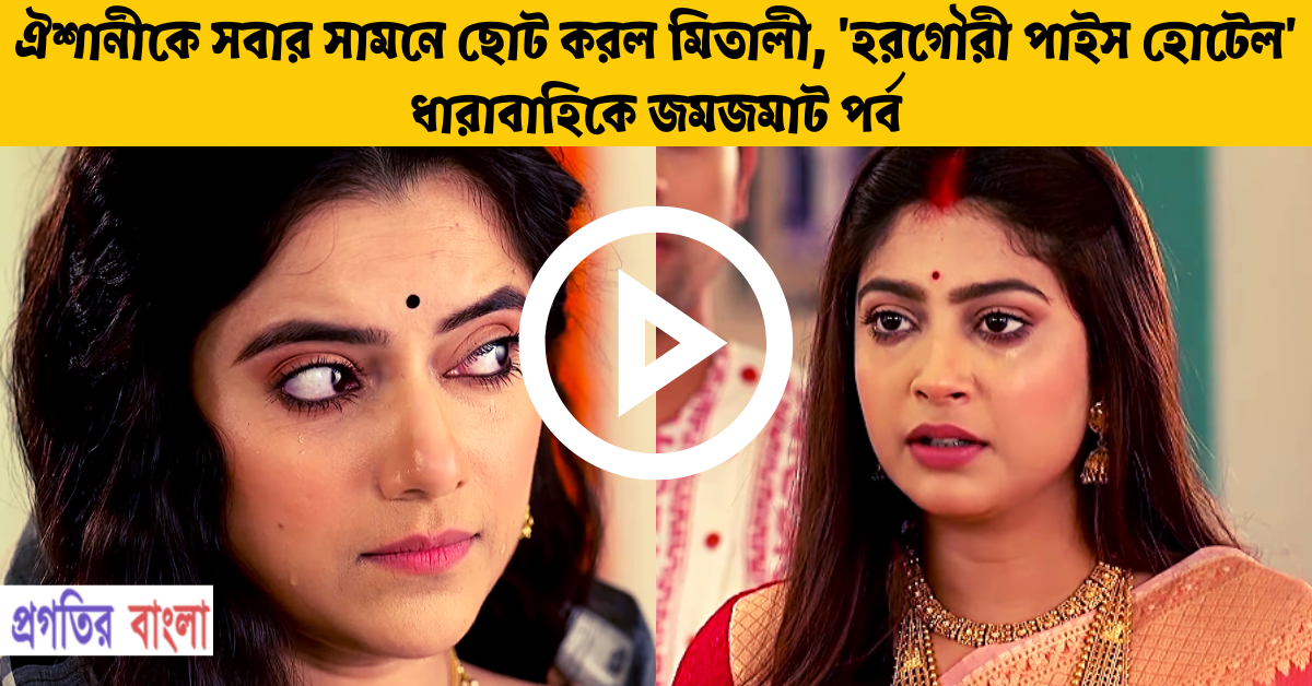ঐশানীকে সবার সামনে ছোট করল মিতালী, 'হরগৌরী পাইস হোটেল' ধারাবাহিকে জমজমাট পর্ব - Progotir Bangla
