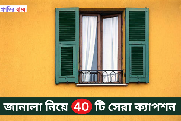 জানালা নিয়ে ক্যাপশন । Window Quotes In Bengali